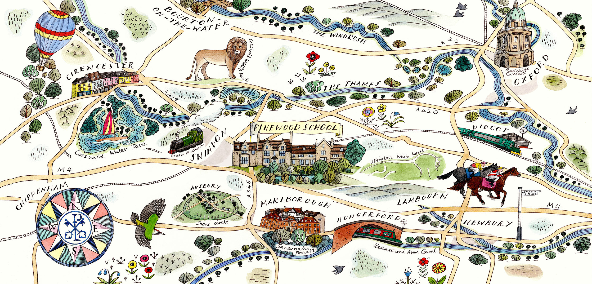 Location & Transport - Pinewood School